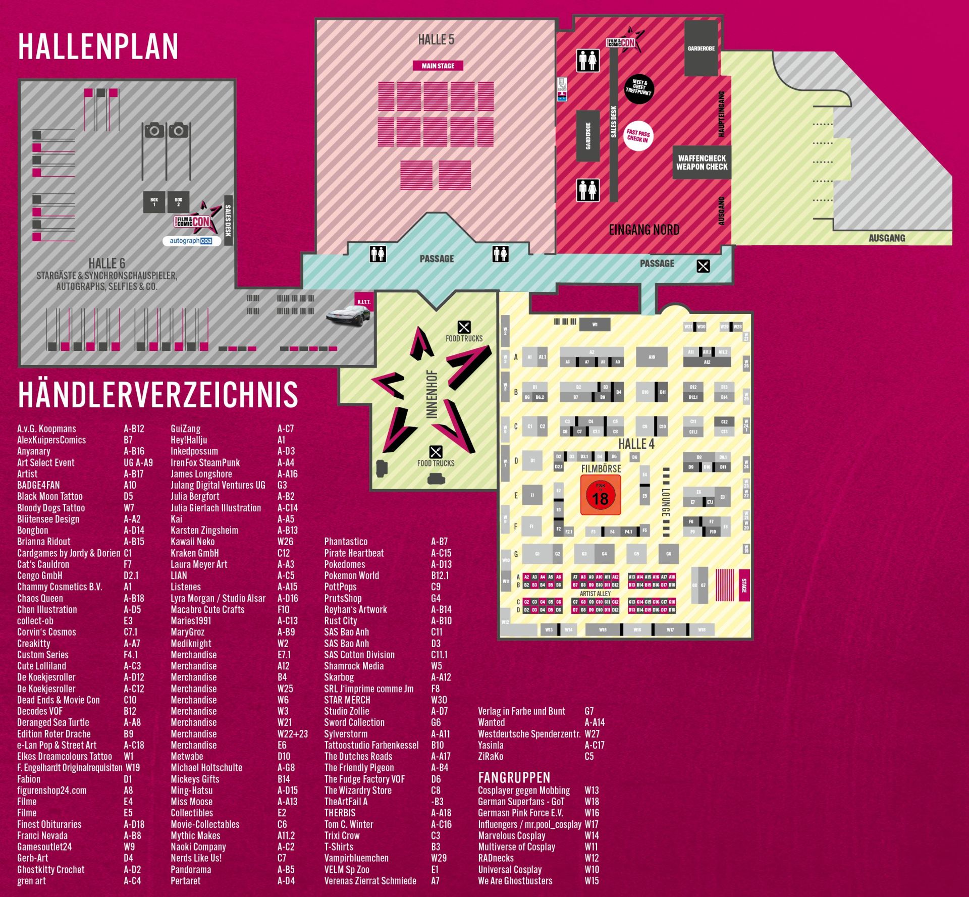 German Film & Comic Con 2024: Hallenplan und Programm - Planet Trek